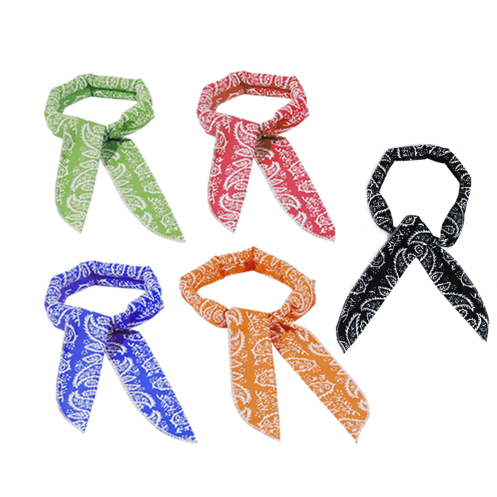 TELOLY 5 Pieces Towels Ice Pack for Outdoor Activities,Leaf Pattern ...