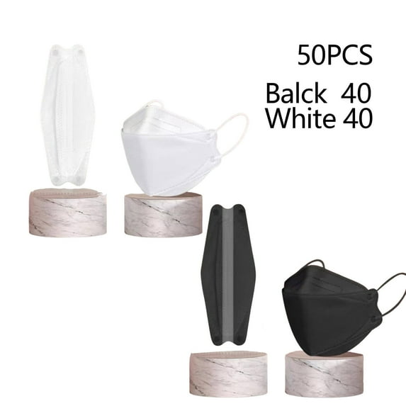 TELOLY 50Pcs Face Masks,Adjustable KN95 Masks for Adults,High ...