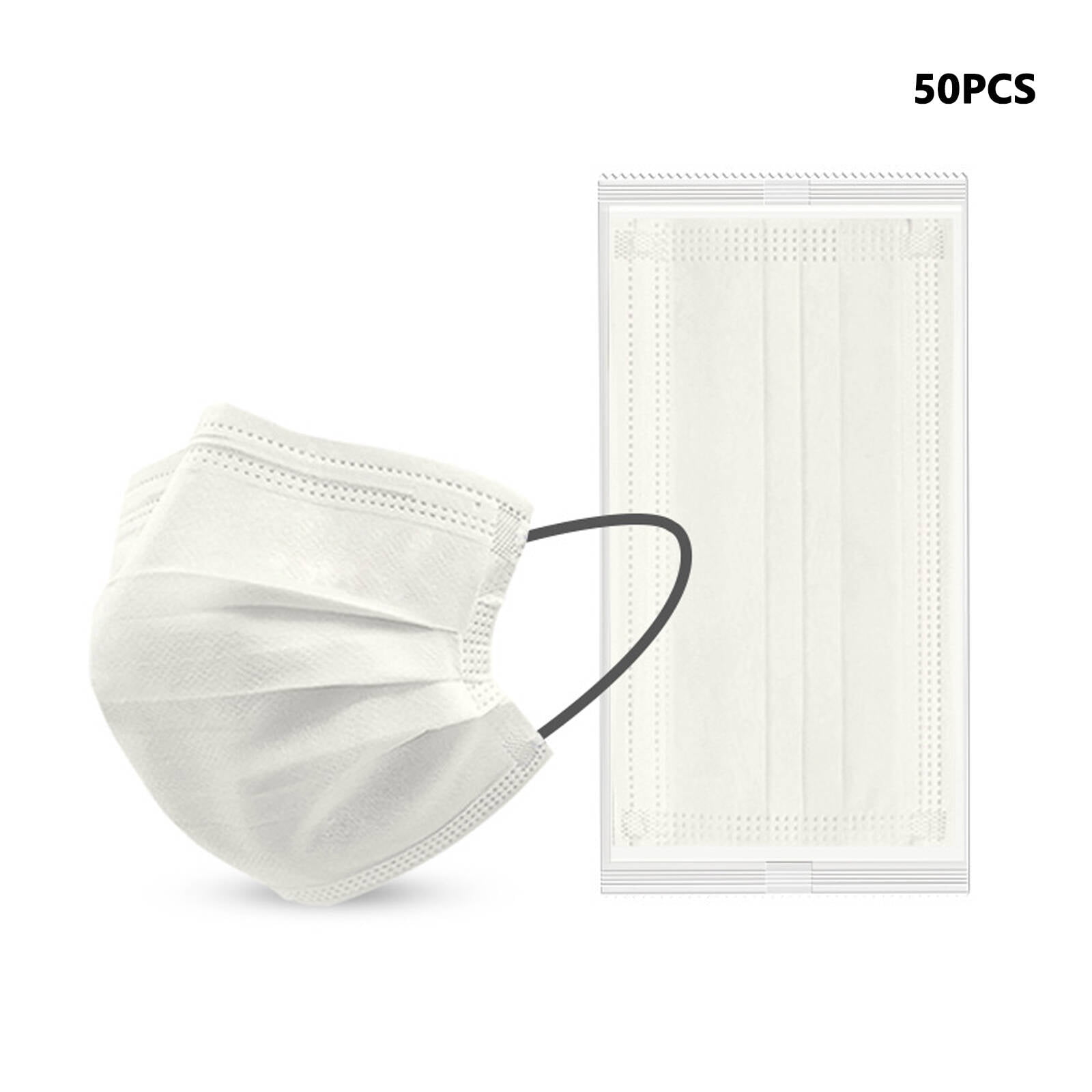 TELOLY 50Pcs Masks Disposable,Practical for Any Occasion,Adjustable Ear ...