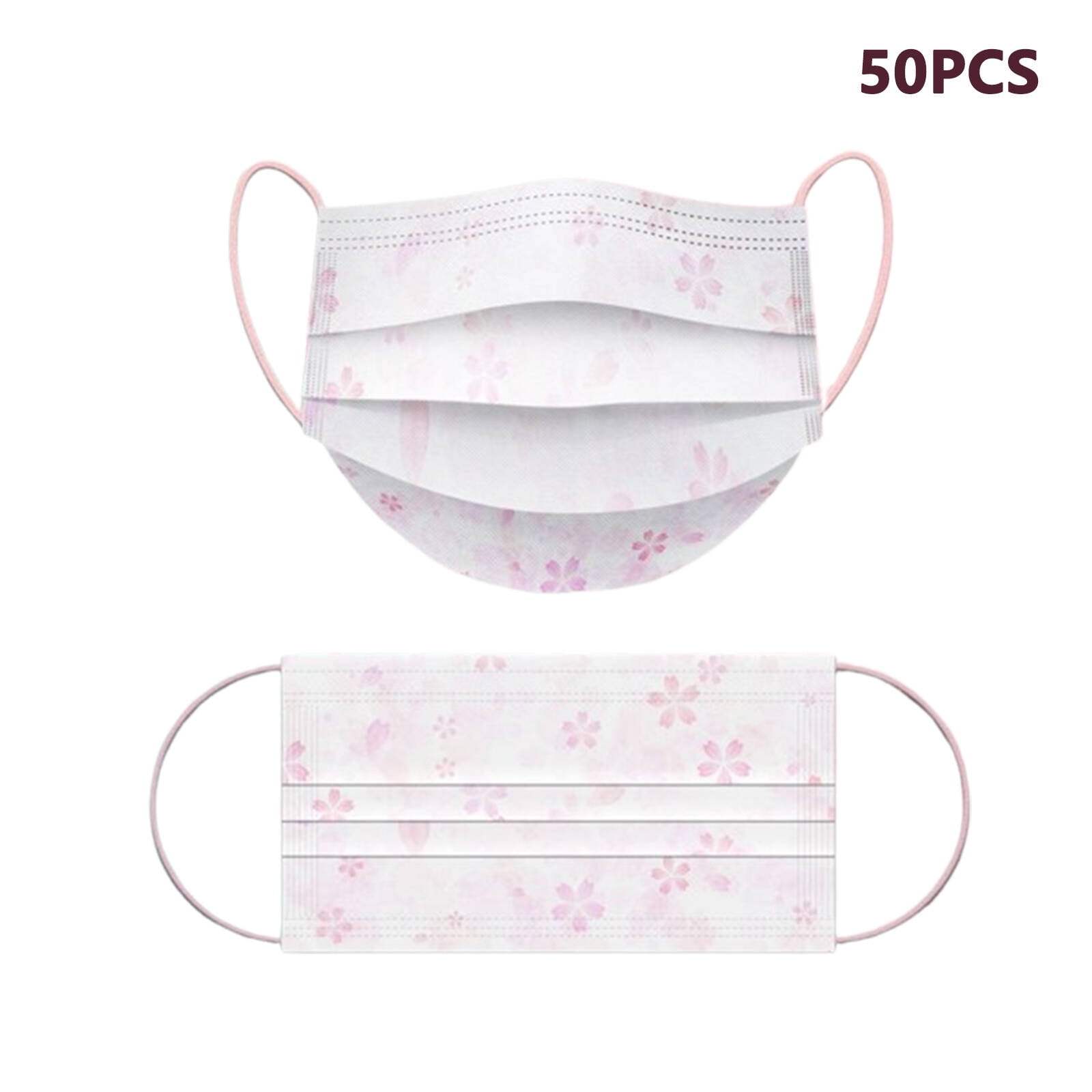 TELOLY 50Pcs Masks Disposable,Affordable Everyday Protection,Adjustable ...