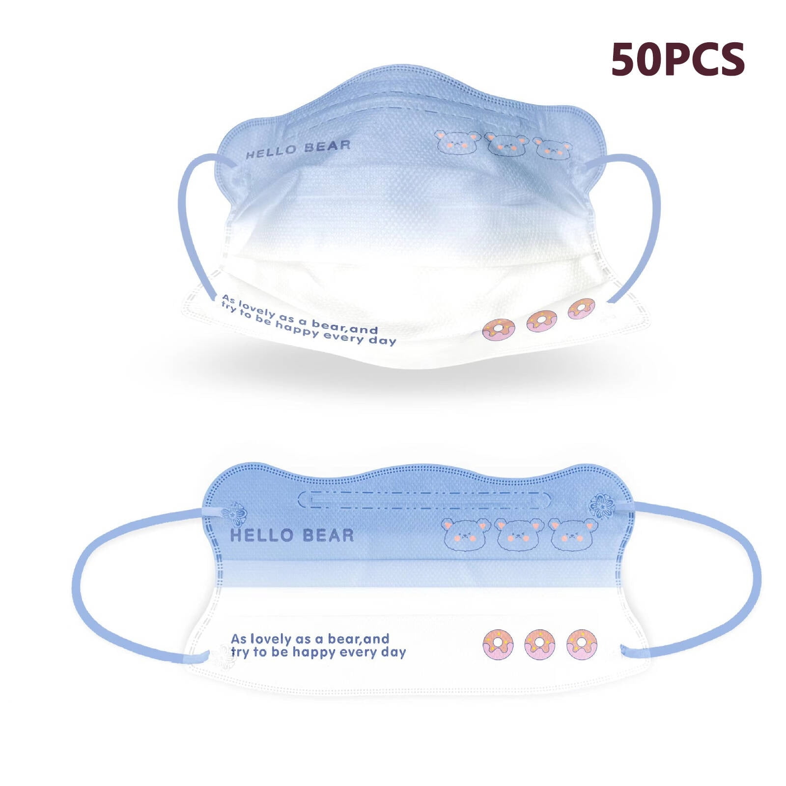 TELOLY 50Pcs Masks Disposable,Medical Mask Masks Disposable,Easy ...