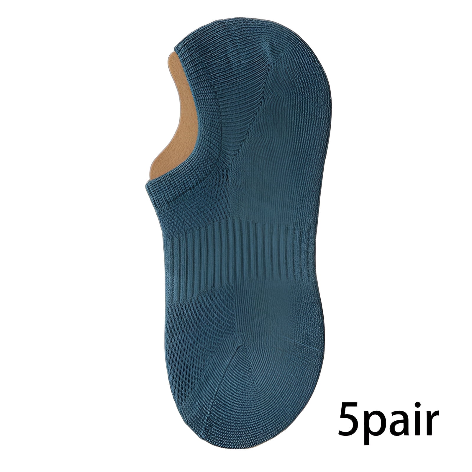 TELOLY 5Pairs No Show Socks Men9-13Socks Men Men's Socks ,Blue ...