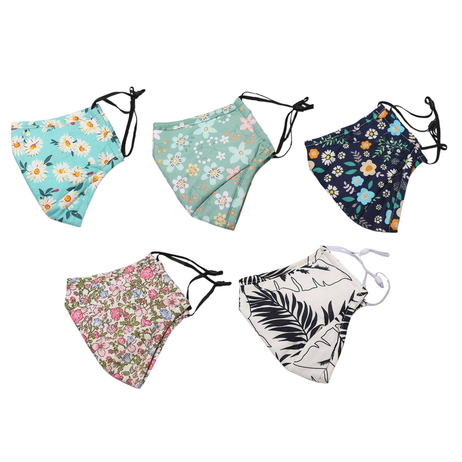 TELOLY 5Pcs Full Face Mask,All Around Filtration Shield facemask,Soft ...