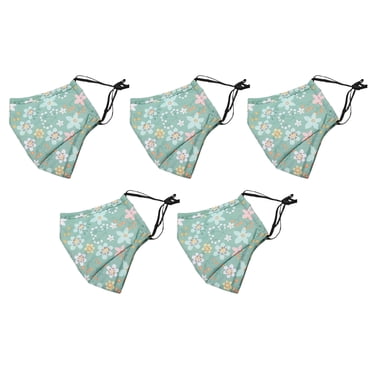 Thin, 1 Layer Reusable & Washable Water Resistant Face Mask for Adults ...