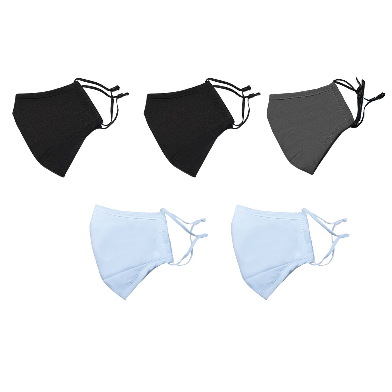 TELOLY 5Pcs Full Face Mask,Comprehensive Protection System facemask ...