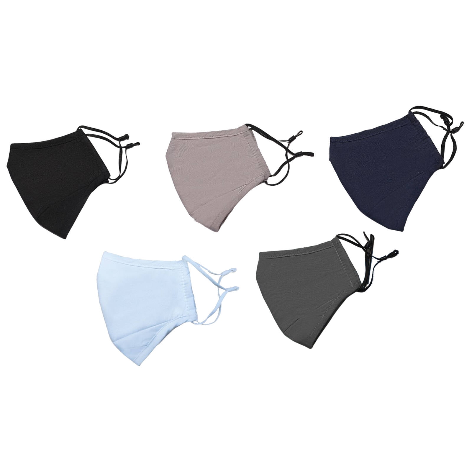 TELOLY 5Pcs Full Face Mask,Efficient Filtration Design facemask,Soft ...