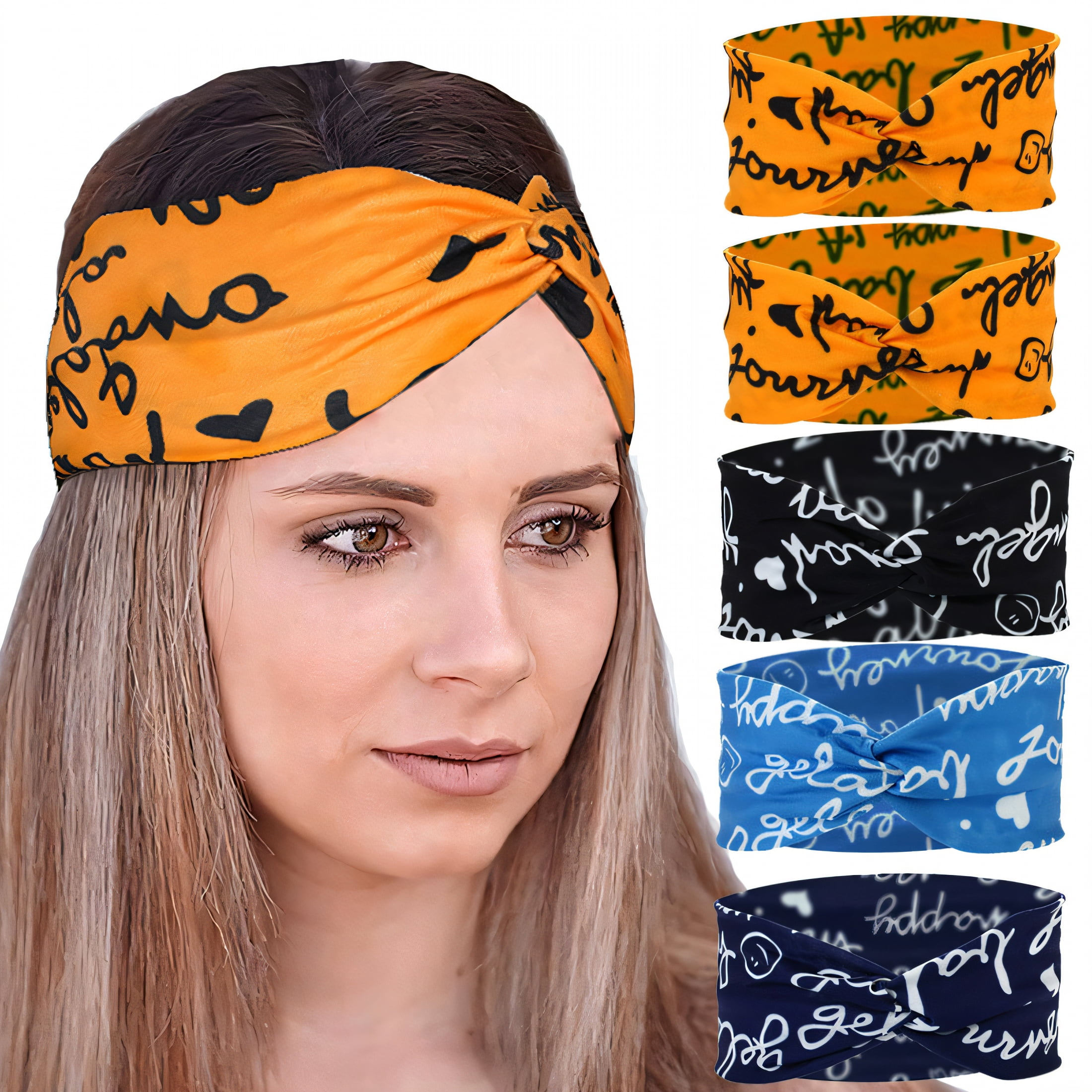 TELOLY 5Pcs Headbands for Women,Silk-Like Texture Breakage-Resistant ...