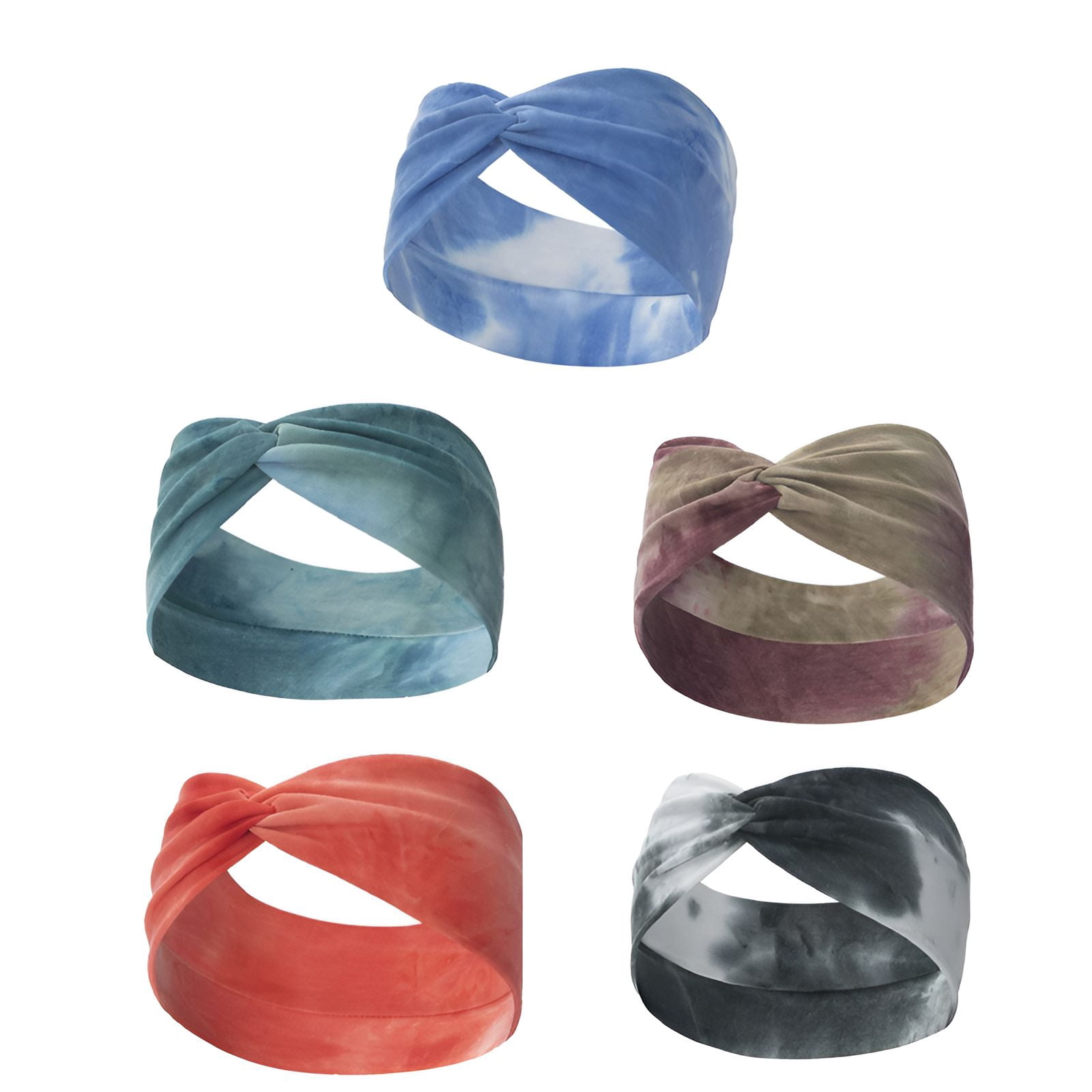 TELOLY 5Pcs Headbands for Women,Static-Control Shell Workout Headbands ...
