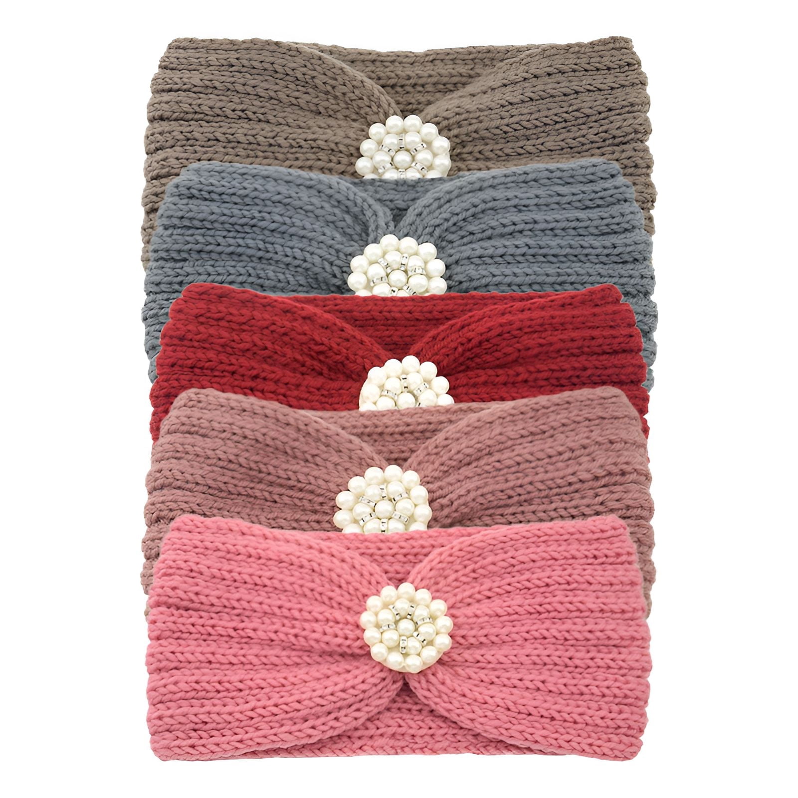 TELOLY 5Pcs Headbands for Women,Polyester Sweat Band,Headband for ...