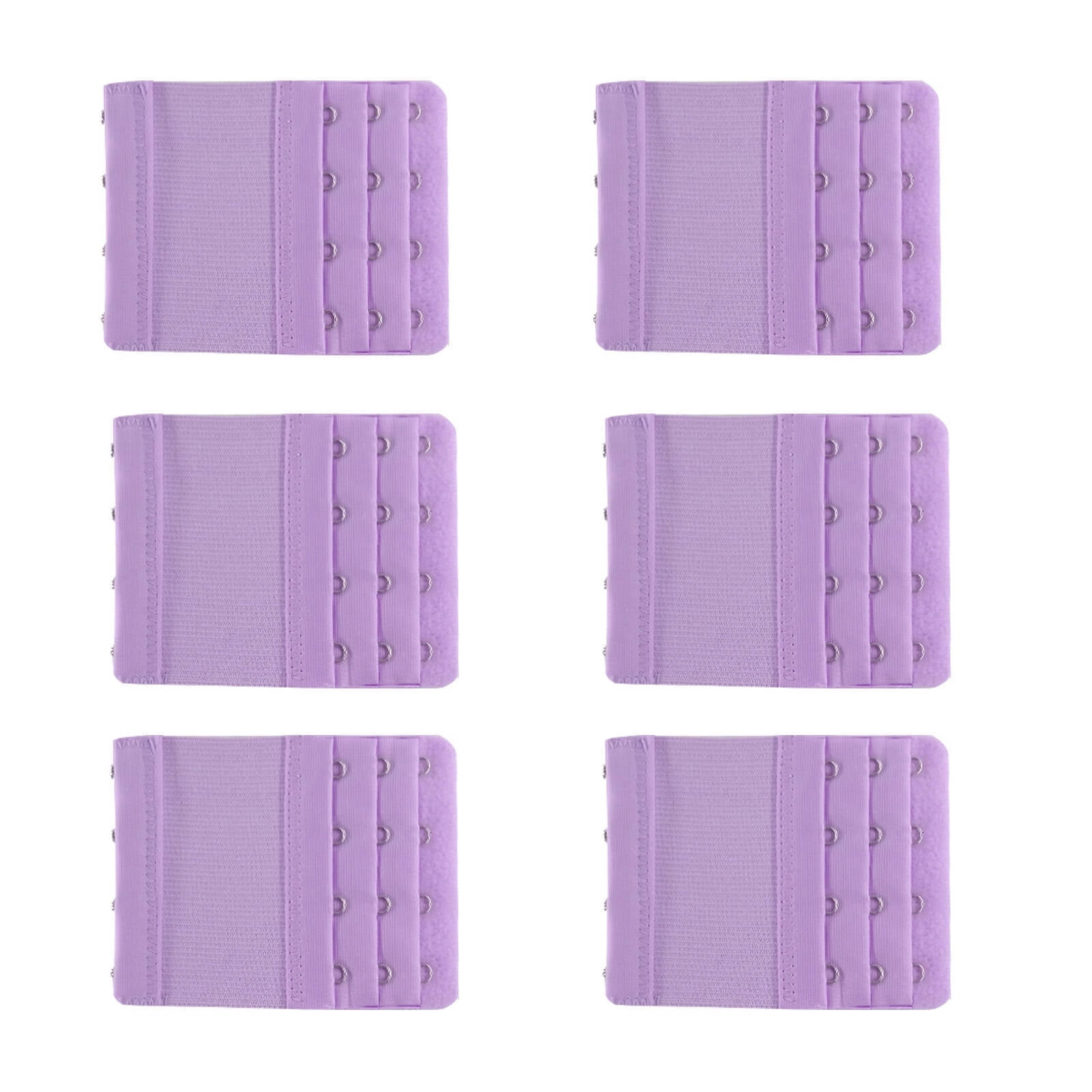 TELOLY 6 Pcs Bra Extender,3.8" Elastic Stretch Three-Row and Four ...