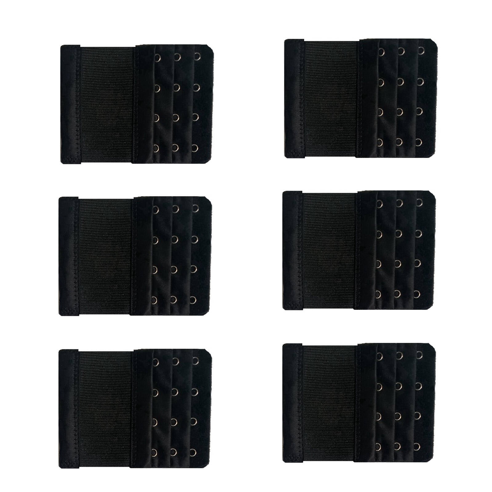 TELOLY 6 Pcs Bra Extender,3.8" Elastic Stretch Three-Row and Four ...