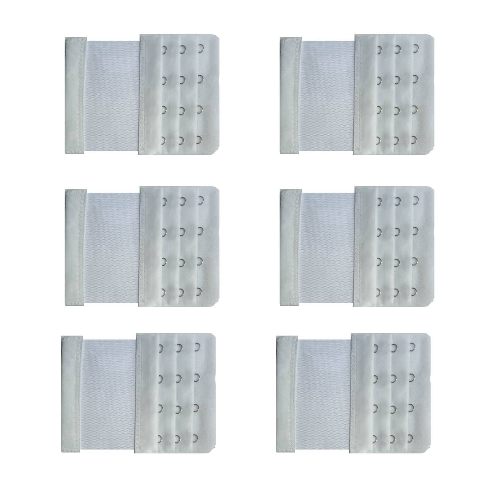 TELOLY 6 Pcs Bra Extender,3.8" Elastic Stretch Three-Row and Four ...