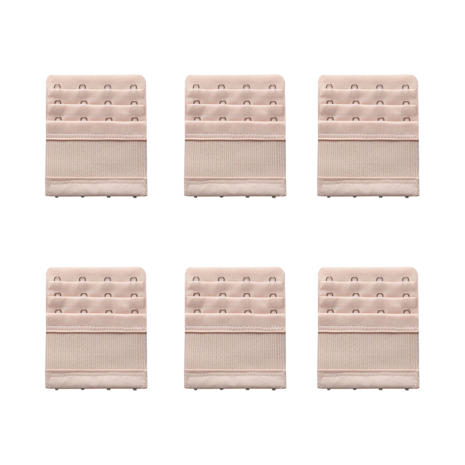 TELOLY 6 Pcs Bra Extender,Three Rows and Four Bra Fasteners Bra Strap ...