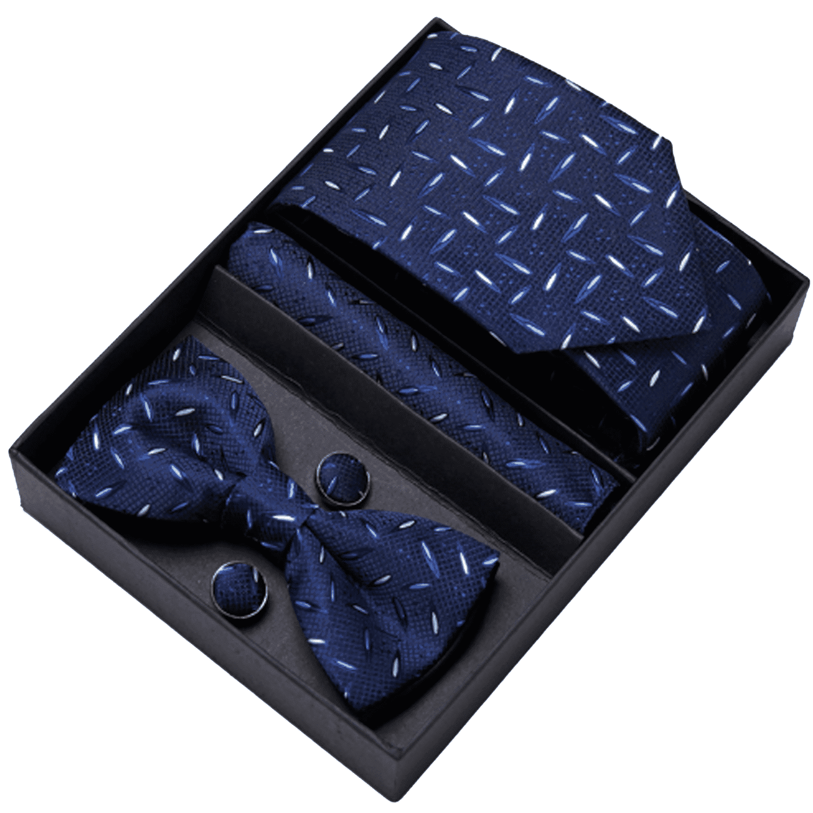 TELOLY 6 Pcs Men's Tie and Bow Tie Set Complete 6-Piece Set for Every ...