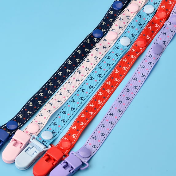 TELOLY 6 Pcs Pacifier Clip Lightweight Design Pacifier Case Strong Snap ...