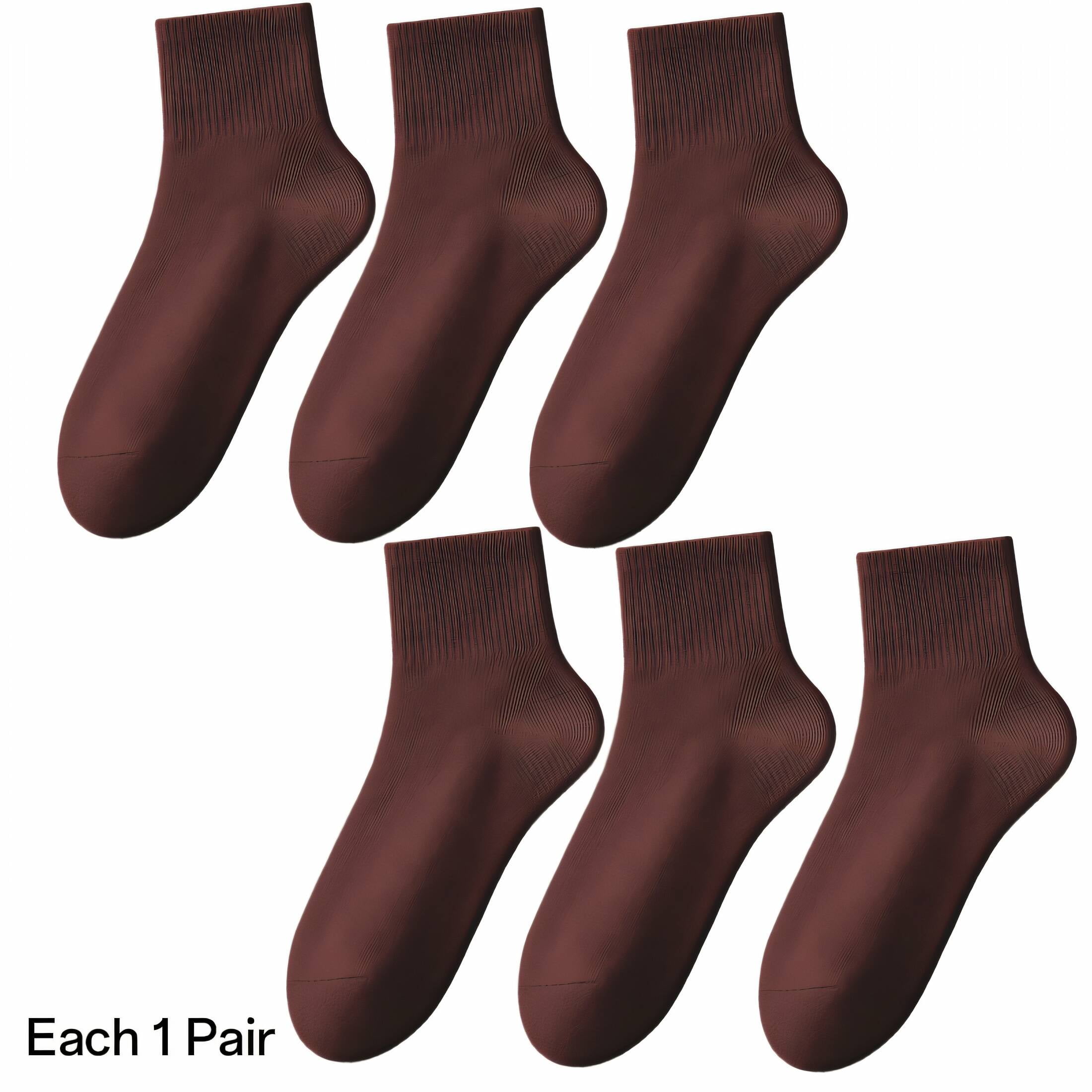 TELOLY 6Pairs Mens Ankle Socks,Pilling-Resistant Moisture Wicking Socks ...