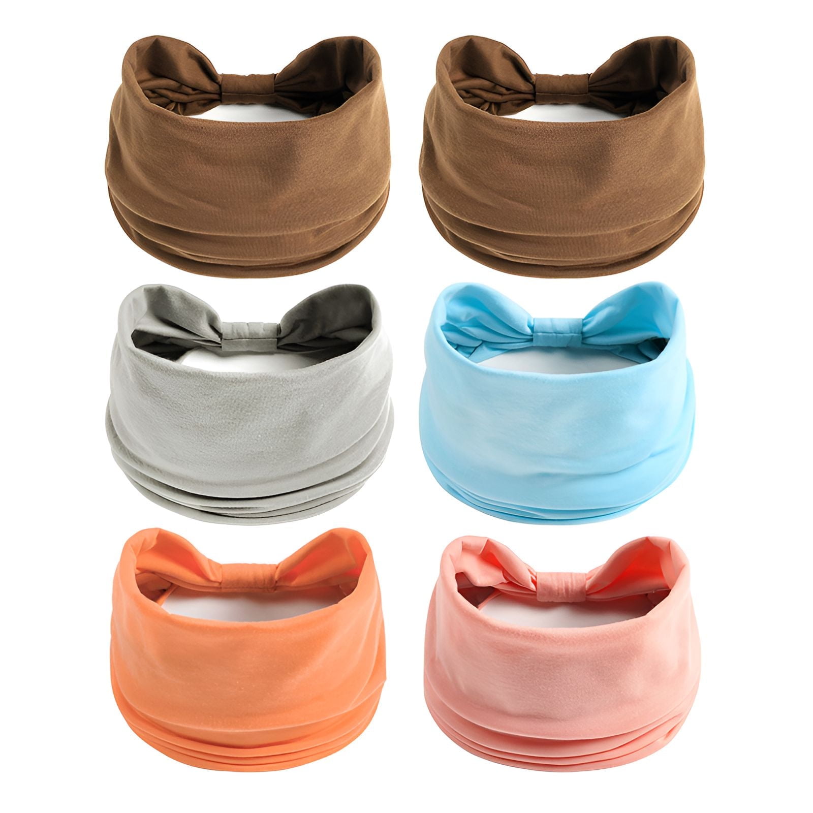 TELOLY 6Pcs Headbands for Women,Polyester Wide Headband,Cute Headbands ...