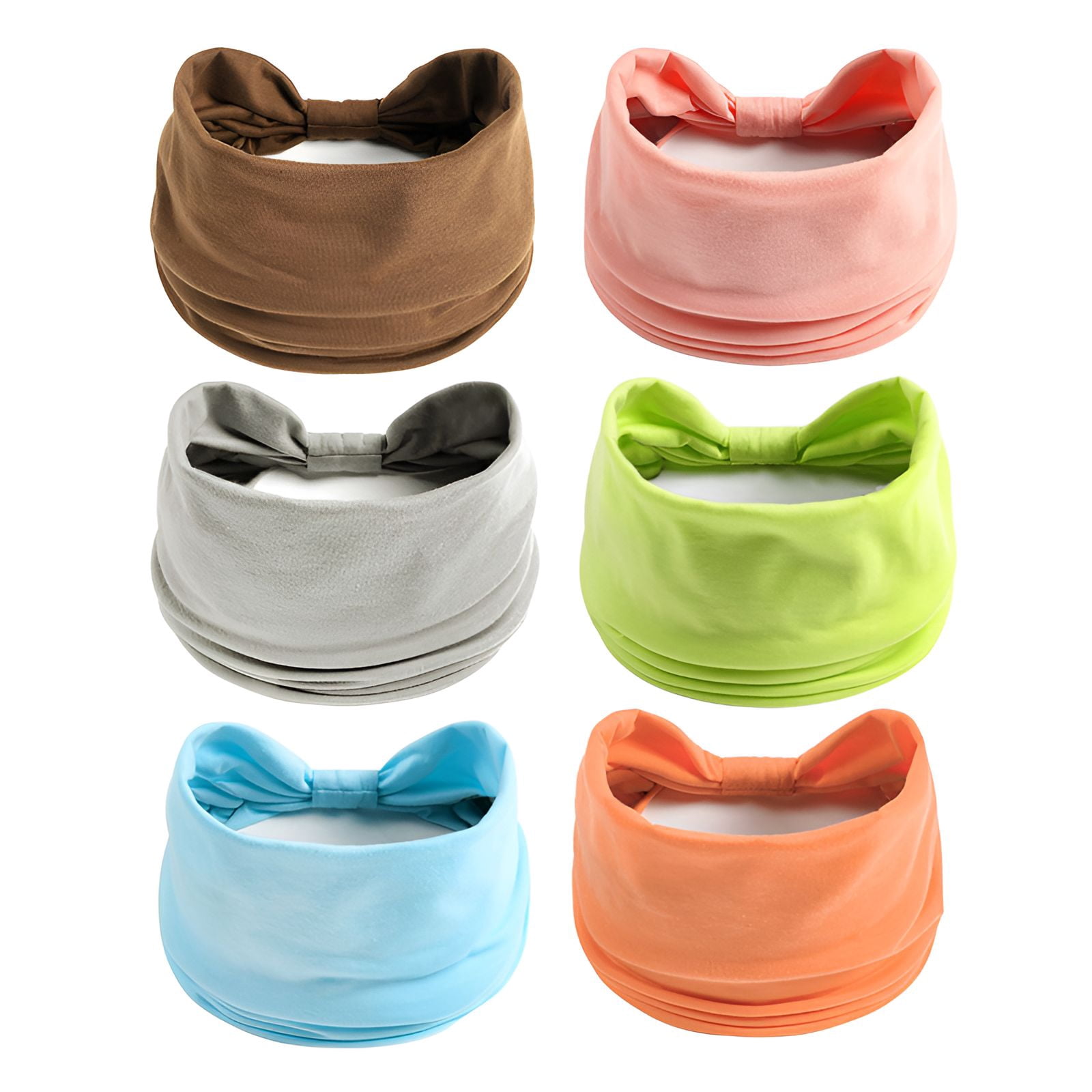 TELOLY 6Pcs Headbands for Women,Safe-Contact Fiber Mesh Thick Headbands ...