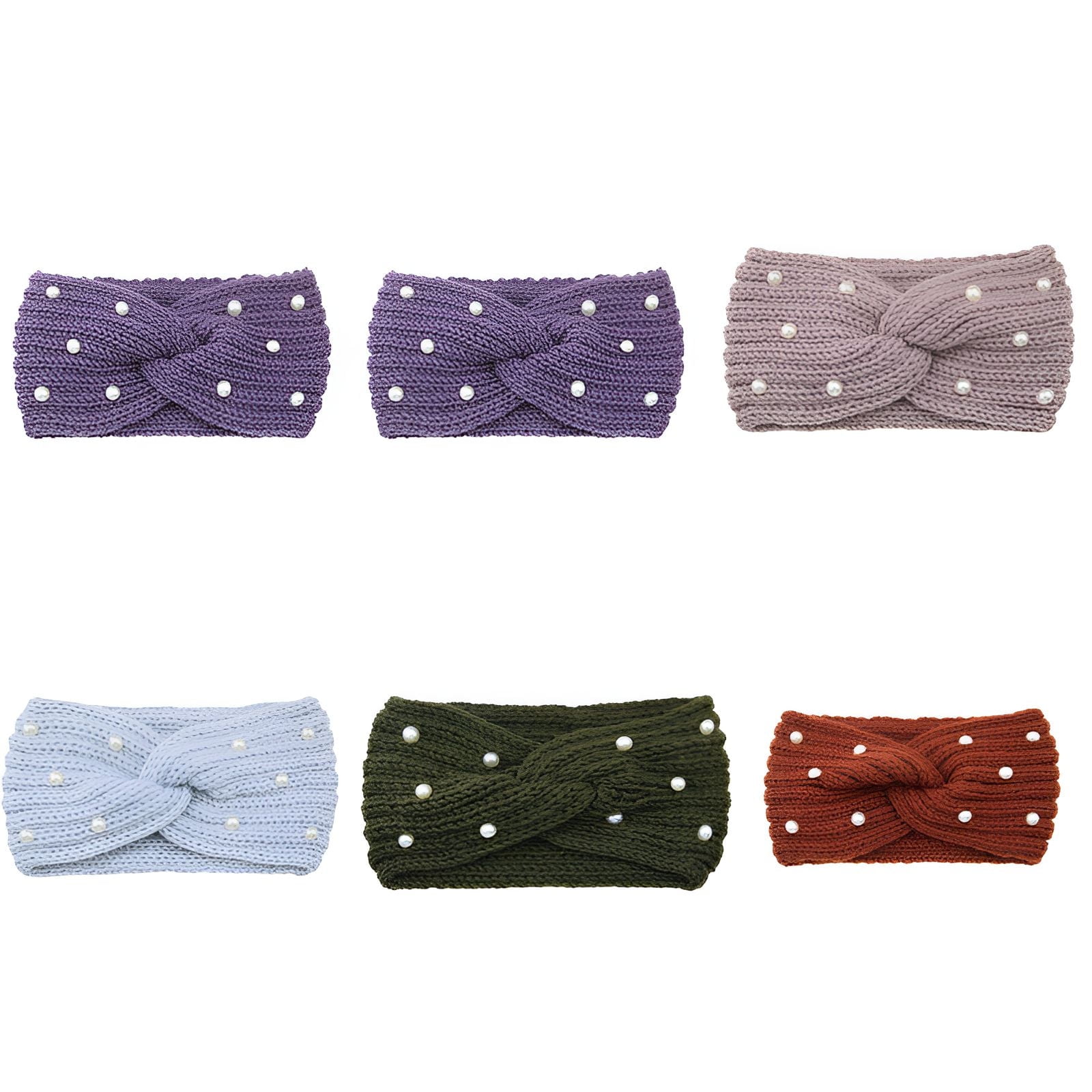 TELOLY 6Pcs Headbands for Women,Polyester Wide Headband,Women's ...