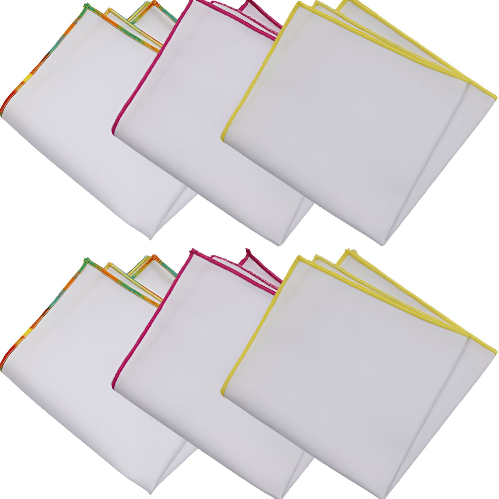 TELOLY 6Pcs Pocket Squares for Men,Solid Color Pocket Squares for Men ...