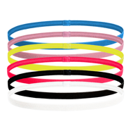 18 Pcs Sweatbands Headband Wristband Set Colorful Striped Terry Cloth ...