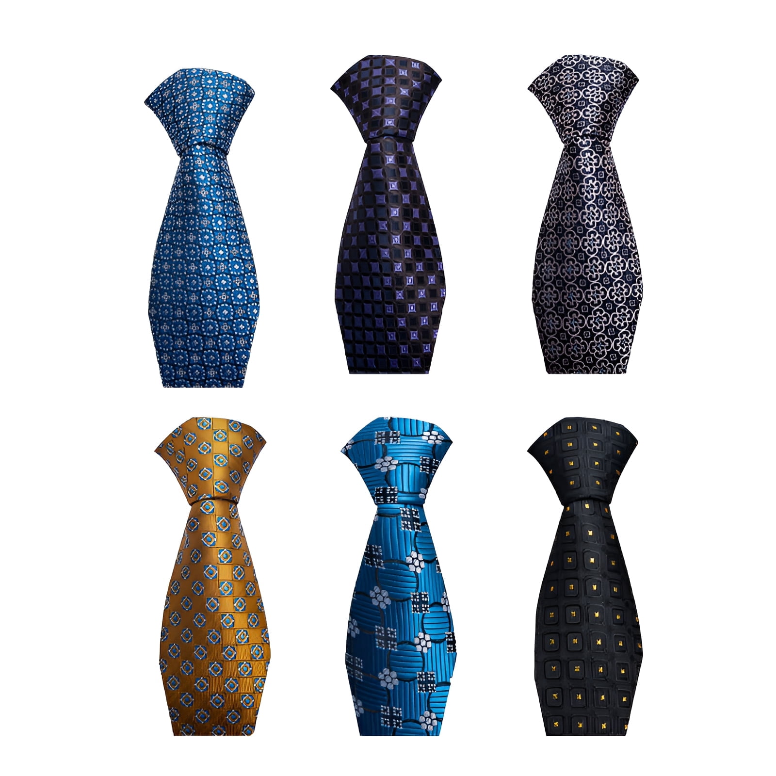 TELOLY 6Pcs Ties for Men,High-End Sensation Mens Ties,Perfect Cut Mens ...