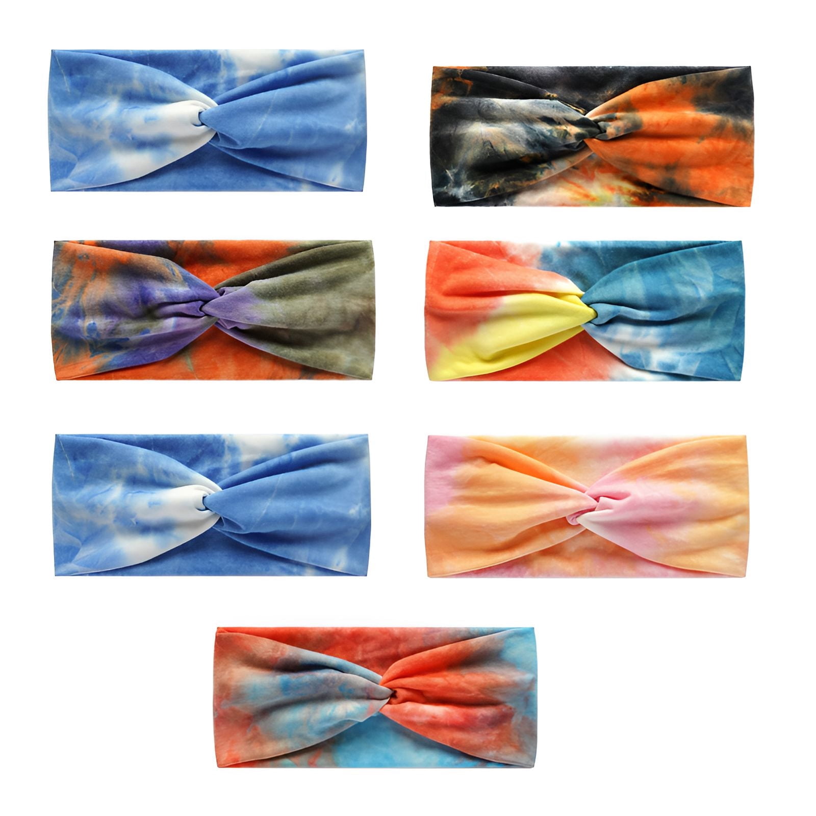 TELOLY 7Pcs Headbands for Women,Cloth Workout Headbands,Head Wraps for ...