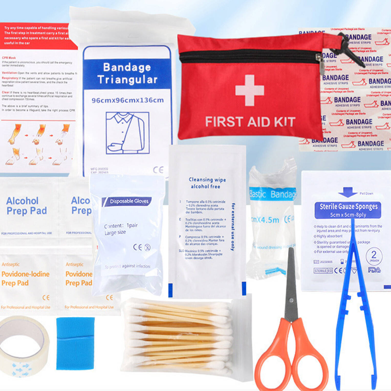 TELOLY 82Pcs First Aid Kit Complete First Aid Kit for Home,Compact ...