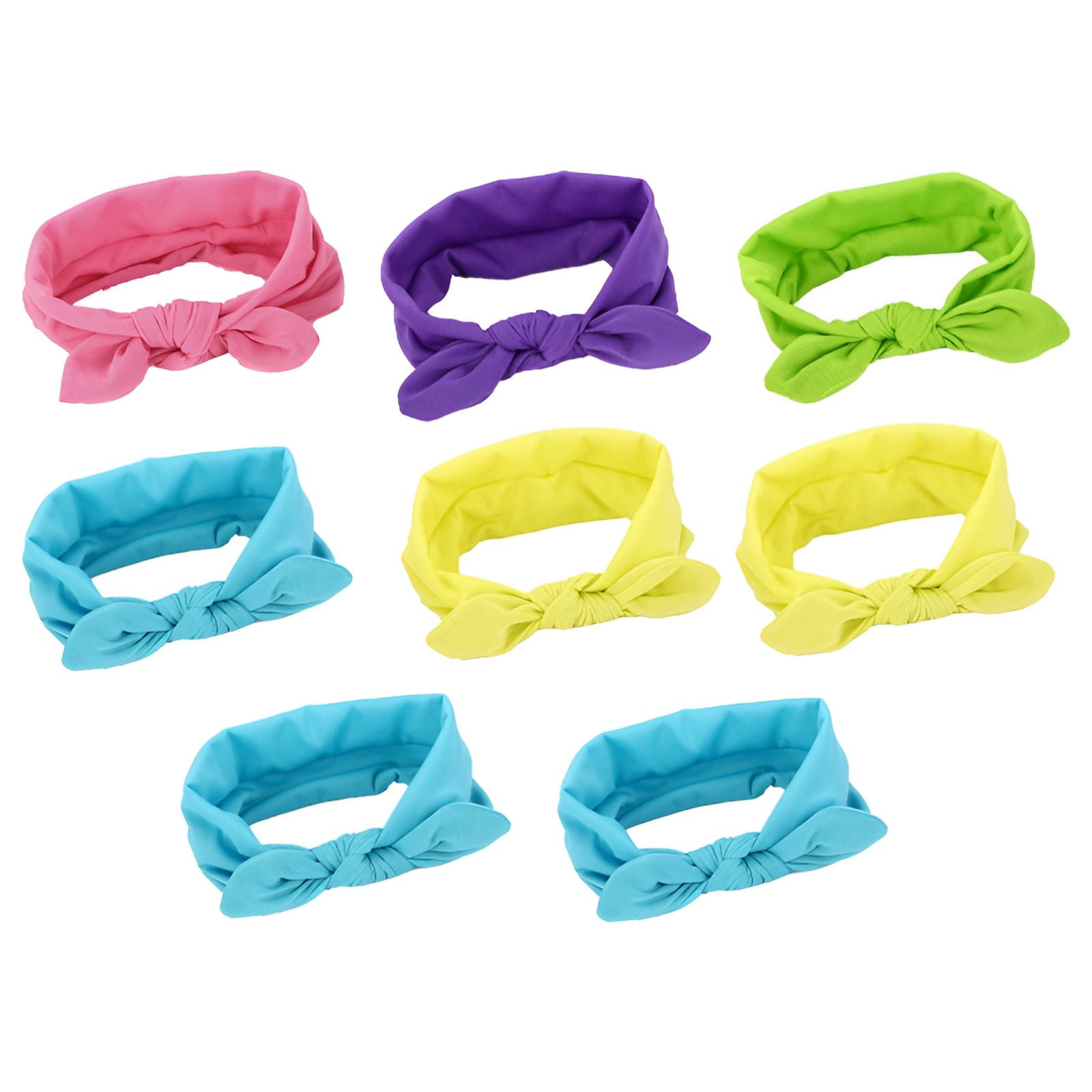 TELOLY 8Pcs Headbands for Women,Polyester Baby Headband Bows,Girls ...