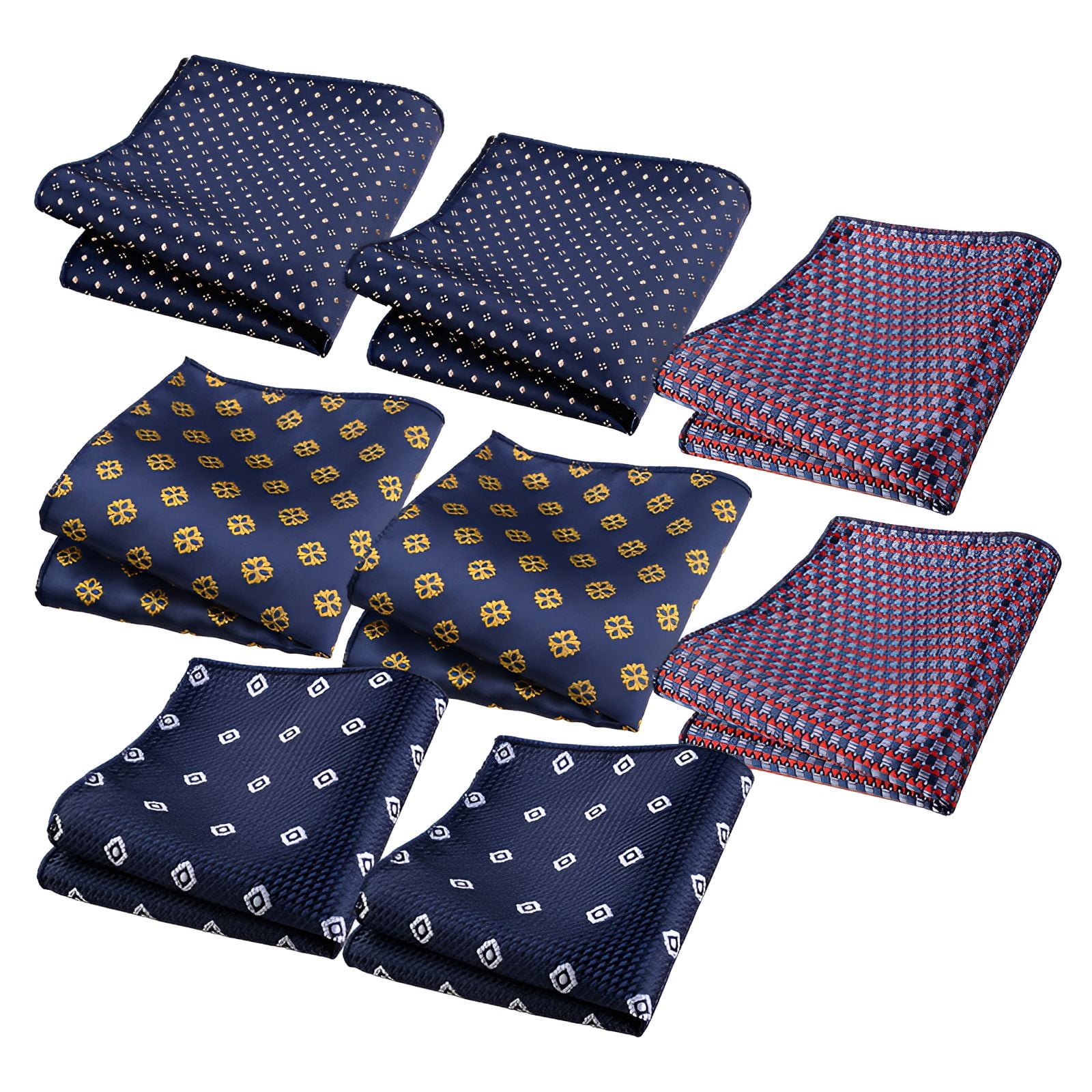 TELOLY 8Pcs Pocket Squares for Men,Retro Pocket Squares for Men ...