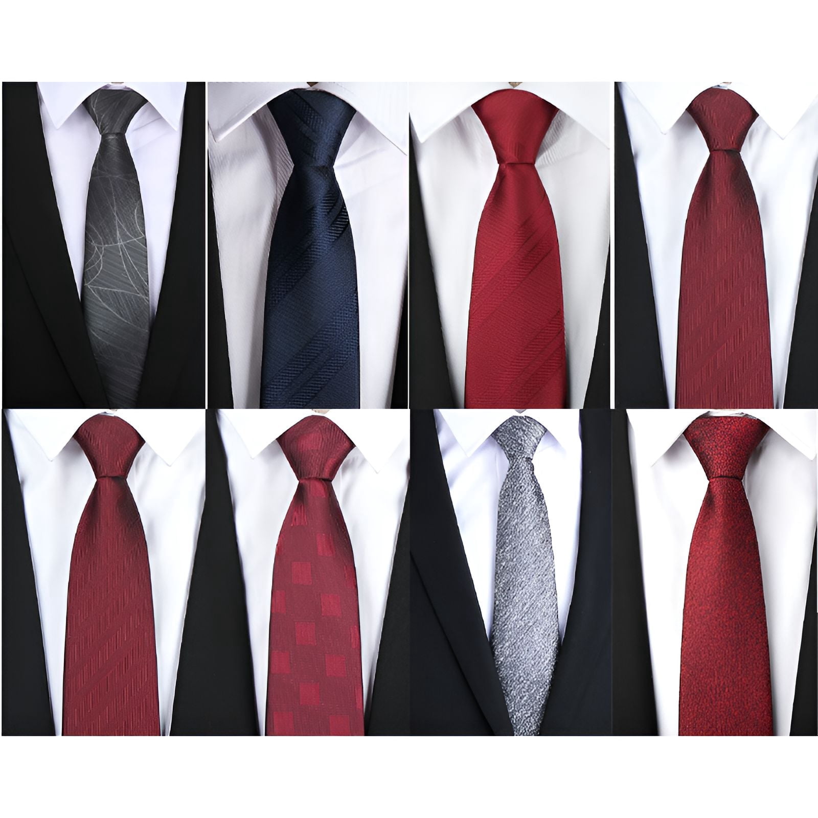 TELOLY 8Pcs Ties for Men,Style Details Mens Ties,Fresh Style Mens Tie ...