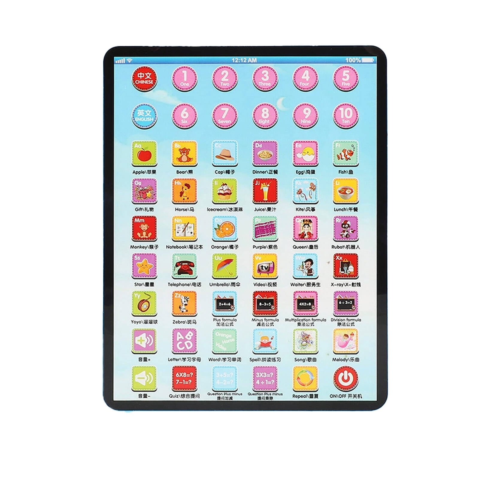 TELOLY Abc Learning Toys for Kids Ages 3-5,Compact and Portable ...