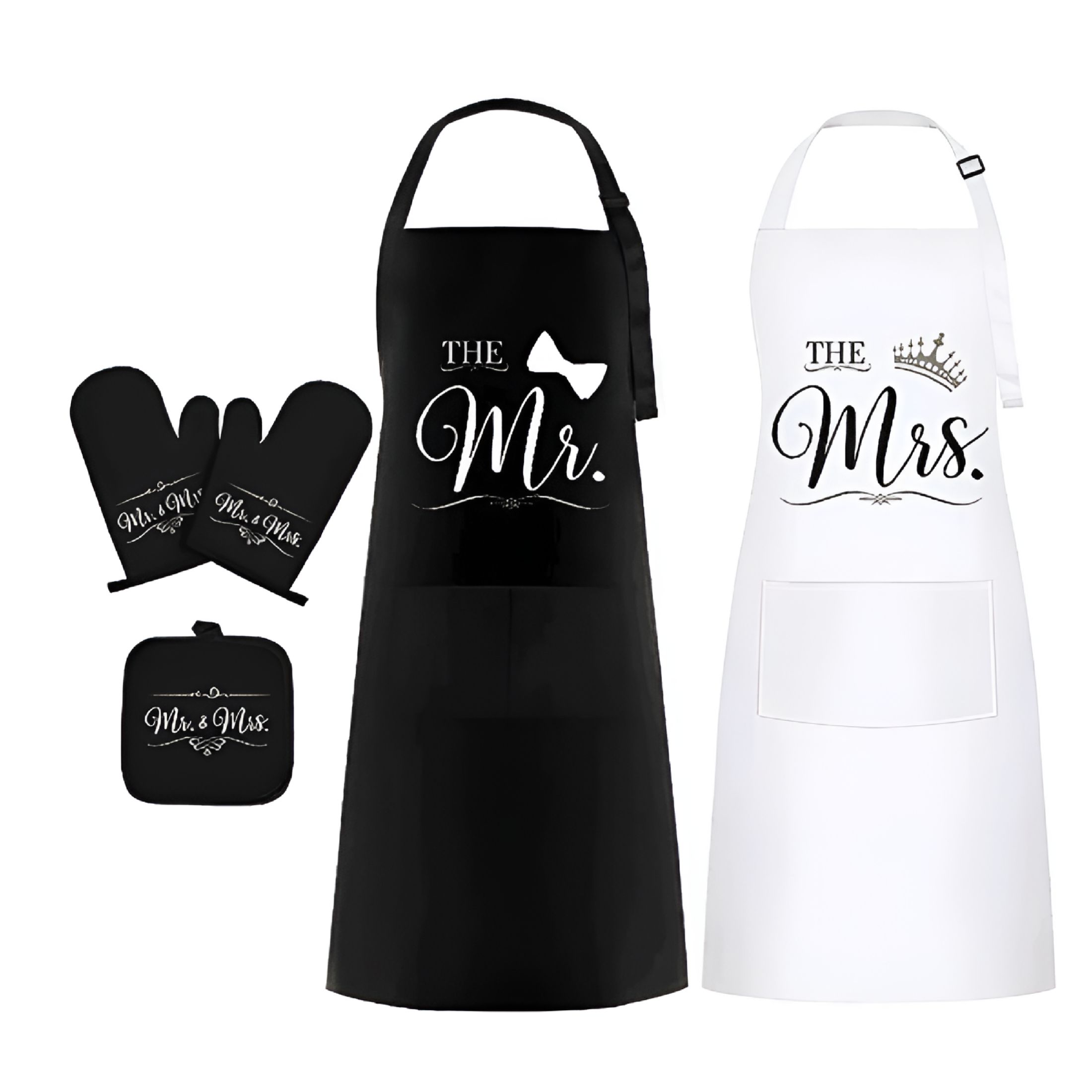 TELOLY Aprons for Couples Gifts - Anniversary,Bridal Shower,Wedding ...