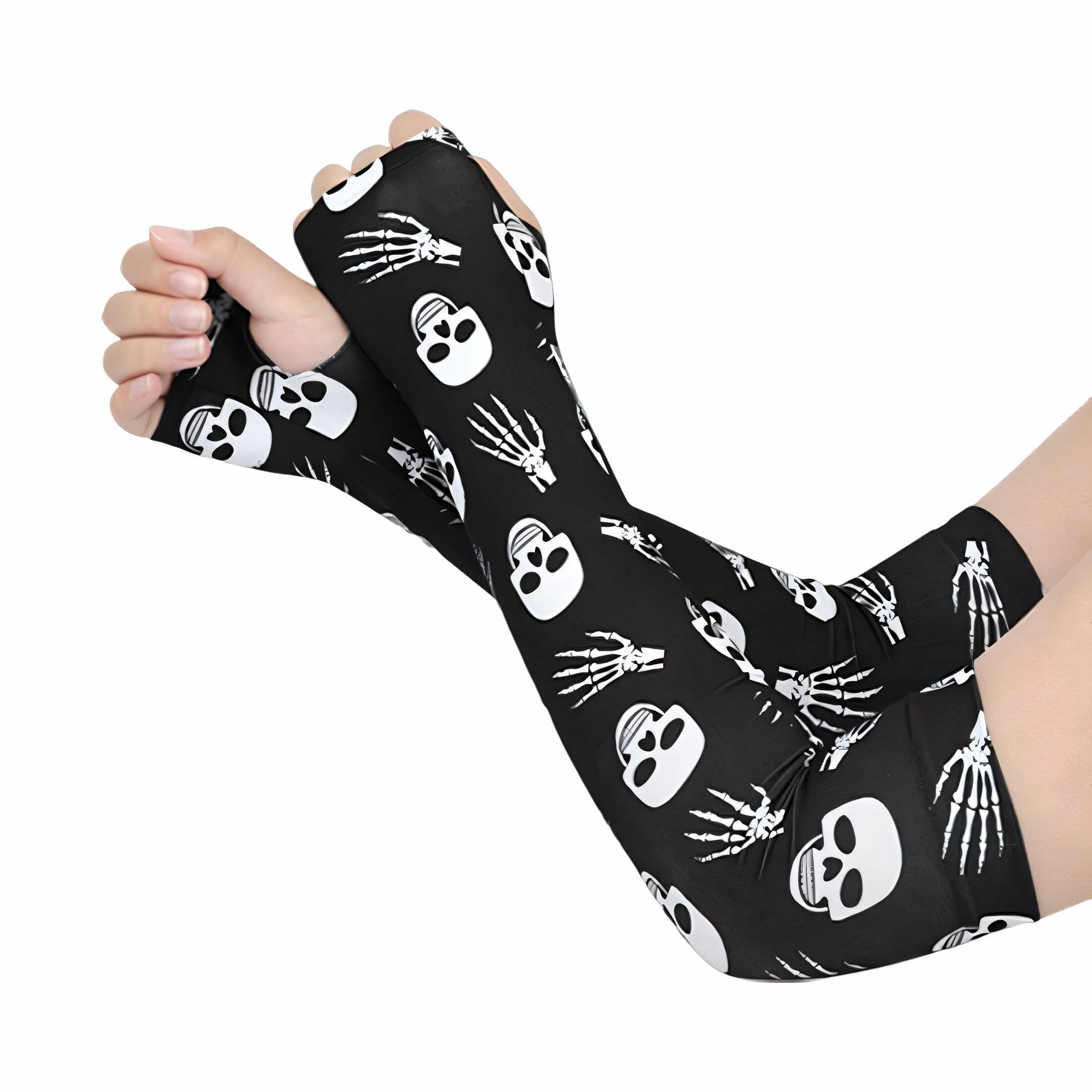 TELOLY Arm Sleeves,Natural Tone UPF50+ Nylon Arm Sleeves for Women ...