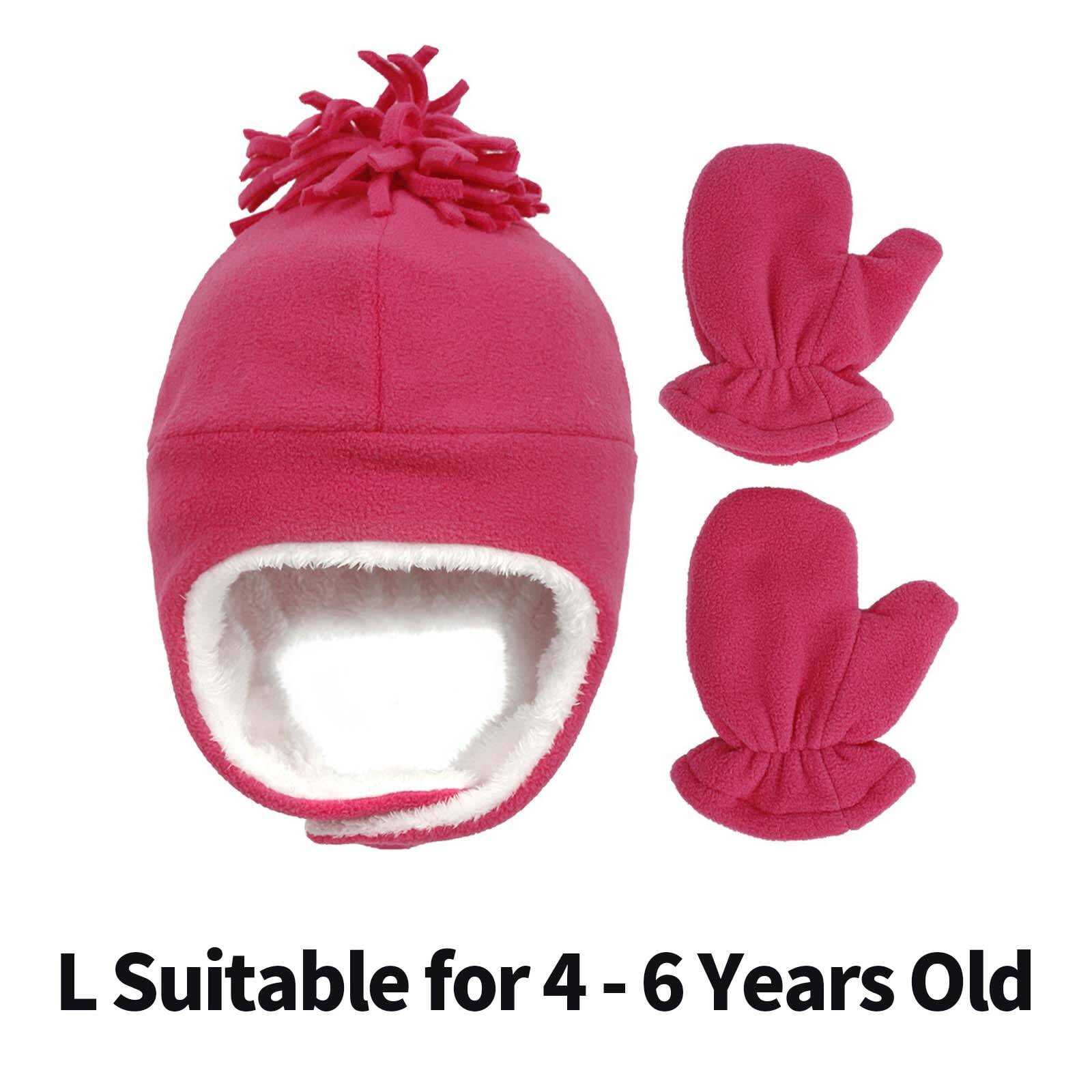 TELOLY Baby Hats,Polar Fleece Newborn Hats,Ear Protection Fleecing Baby ...