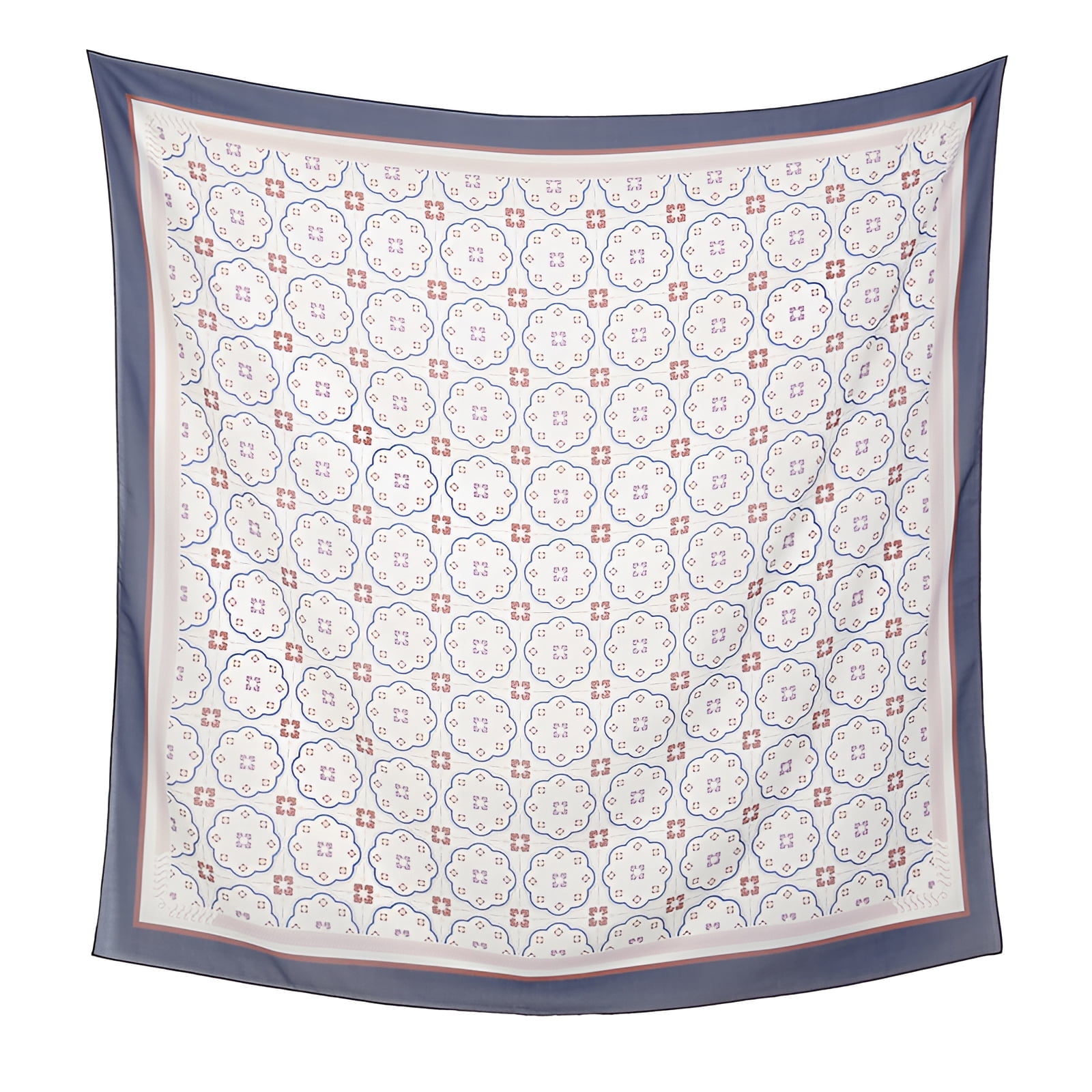 TELOLY Bandanas for Women,Cute Style Silk Bandana,Ladies Blue Bandana ...