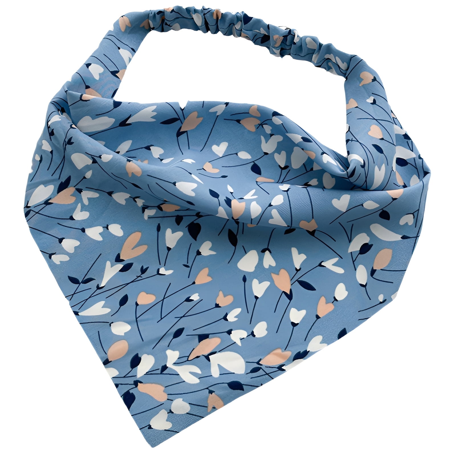 TELOLY Bandanas for Women,Decorative Scarf Blue Bandana,Cute and Sweet ...