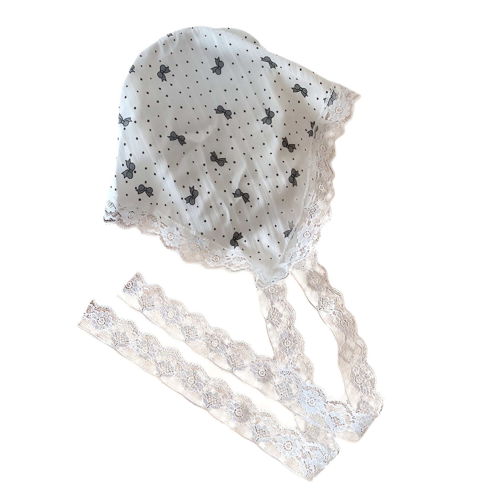 TELOLY Bandanas for Women,Girly Style White Bandana,Cute and Sweet ...