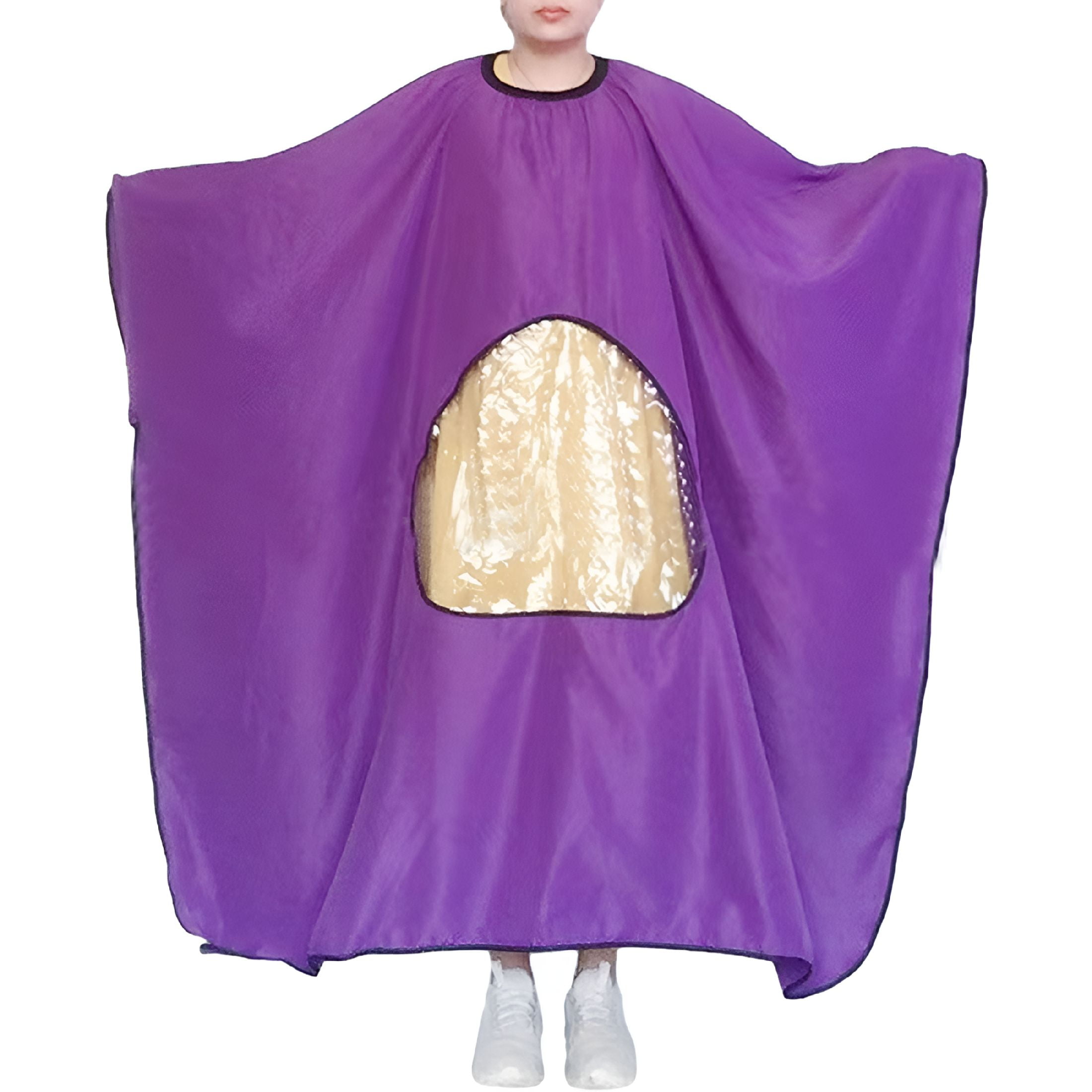 TELOLY Barber Cape-Waterproof Large Hair Cutting Cape with See-Through ...
