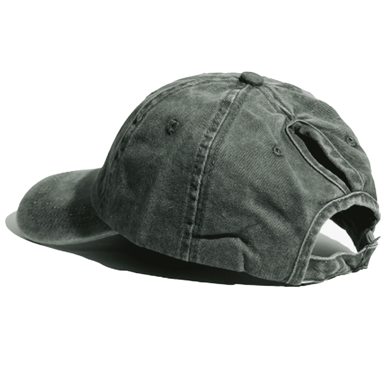 TELOLY Baseball Cap Ladies Washed Ponytail Sun Hat Summer Cotton ...
