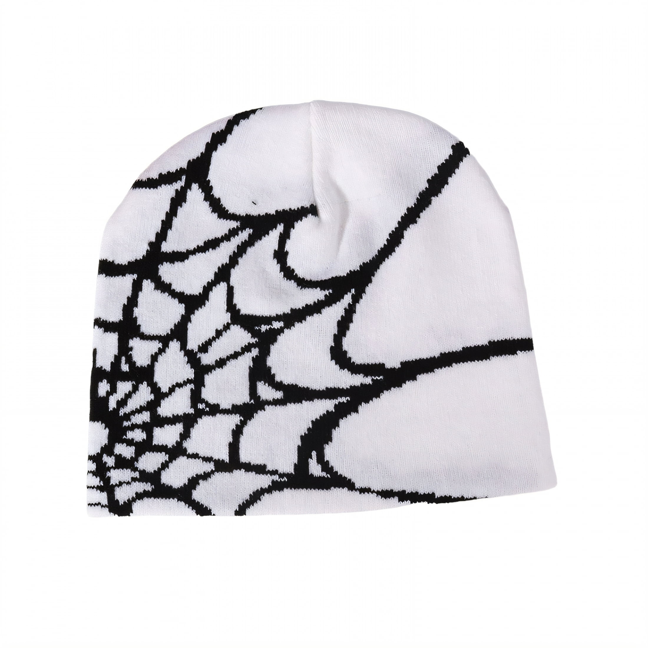 TELOLY Beanies Hats Men,Spiderweb Jacquard Design Beanies,Thick Knitted ...