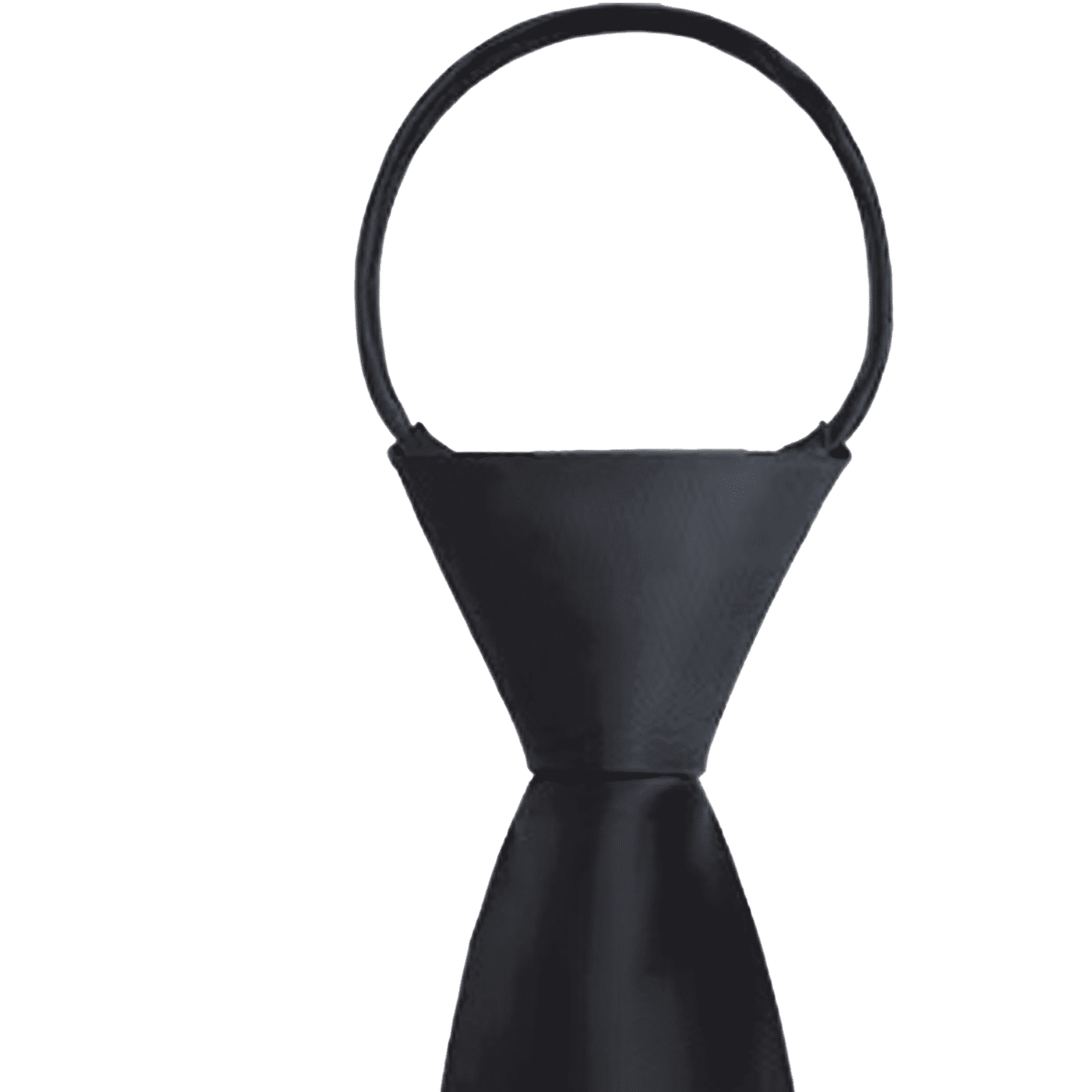 TELOLY Black Tie,Glossy Fabric Ties for Men,Easy-To-Pull Design ...