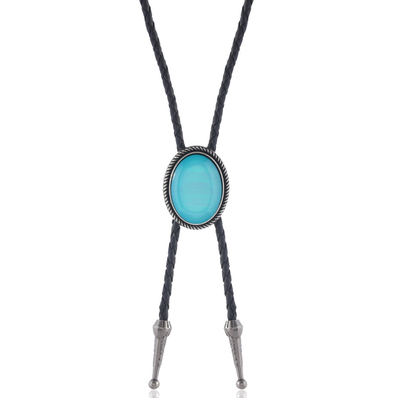 TELOLY Bolo Tie Classic Style Necktie Hip-Hop Design Ties Wathet ...