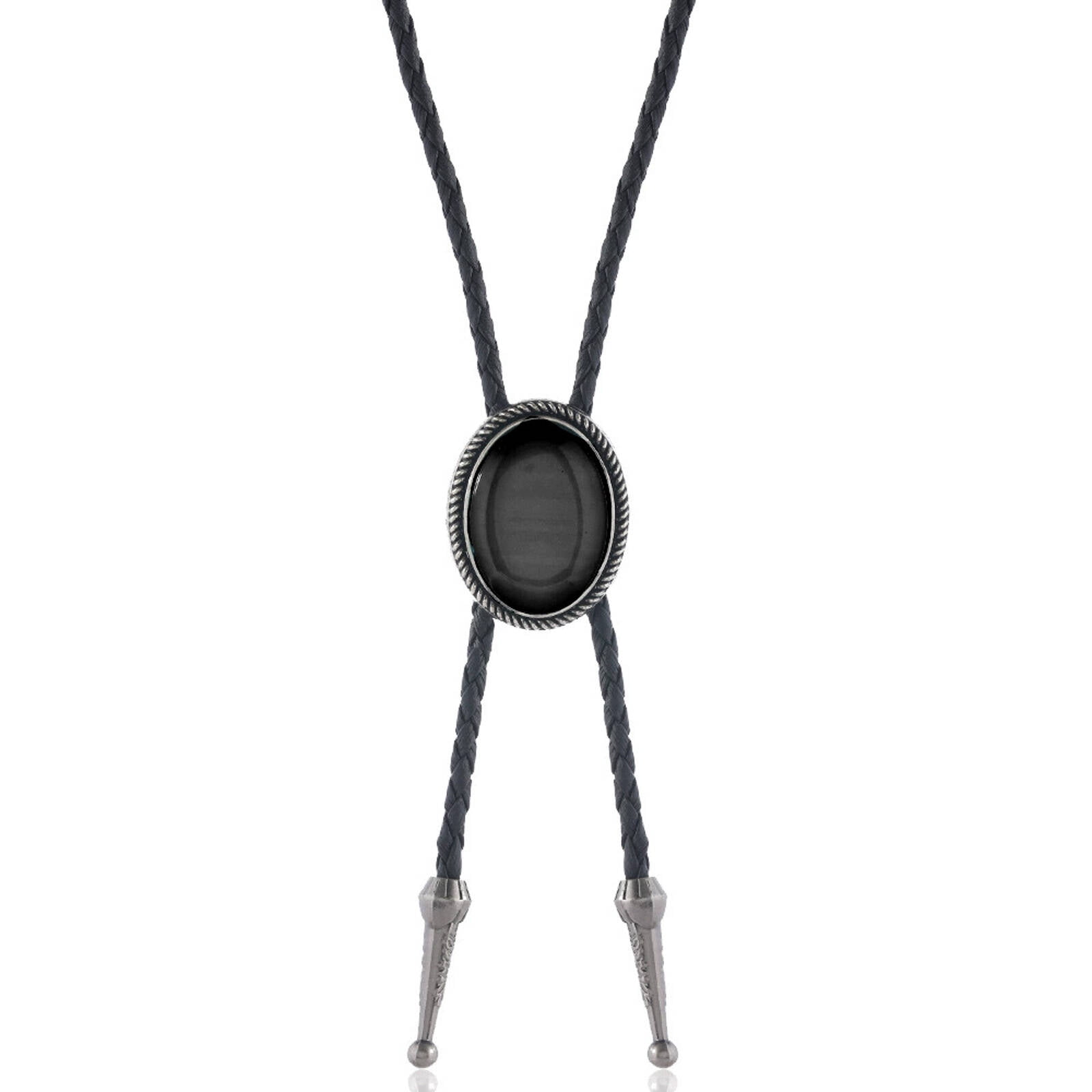 TELOLY Bolo Tie Vintage Style Necktie Hip-Hop Style Design Ties Black ...