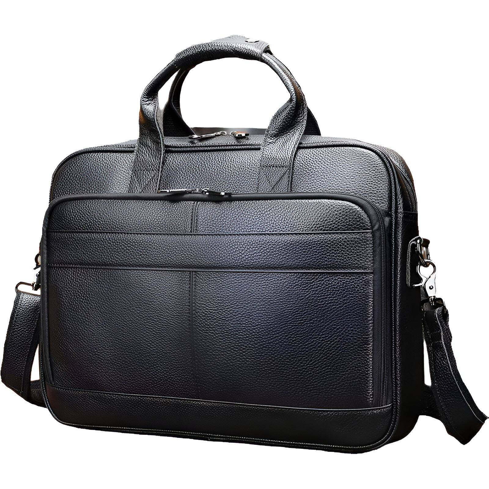 TELOLY Briefcases for Men,Meets Daily Office Needs Leather Laptop Bag ...