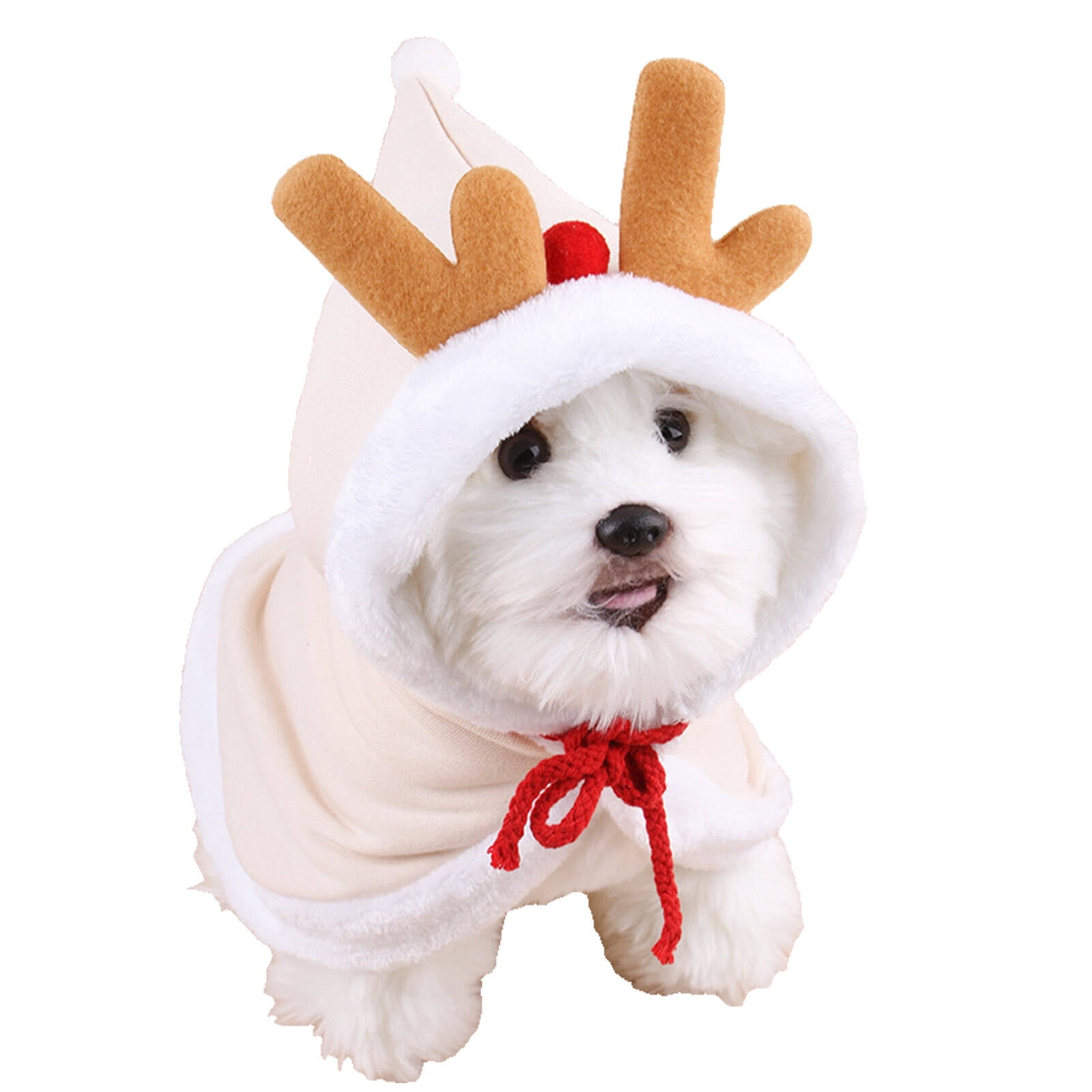 TELOLY Christmas Pet Hat,Pet Holiday Look Dog Hat,Reindeer Antlers Soft ...