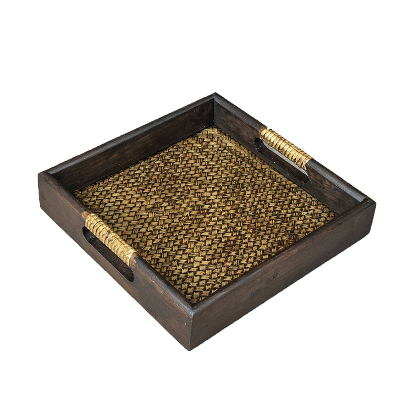 TELOLY Coffee Table Tray,Thai Rattan Craftsmanship Serving Dishes ...