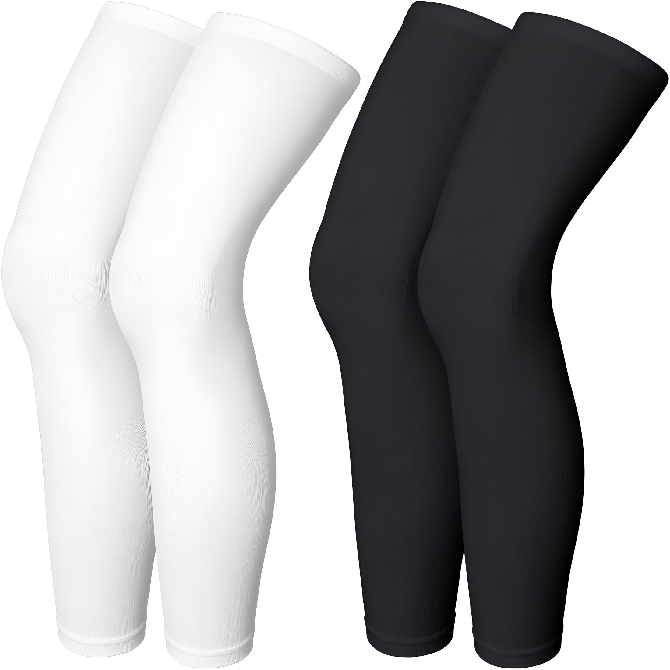 TELOLY Compression Leg Sleeve Full Length Leg Sleeves Sports Cycling ...