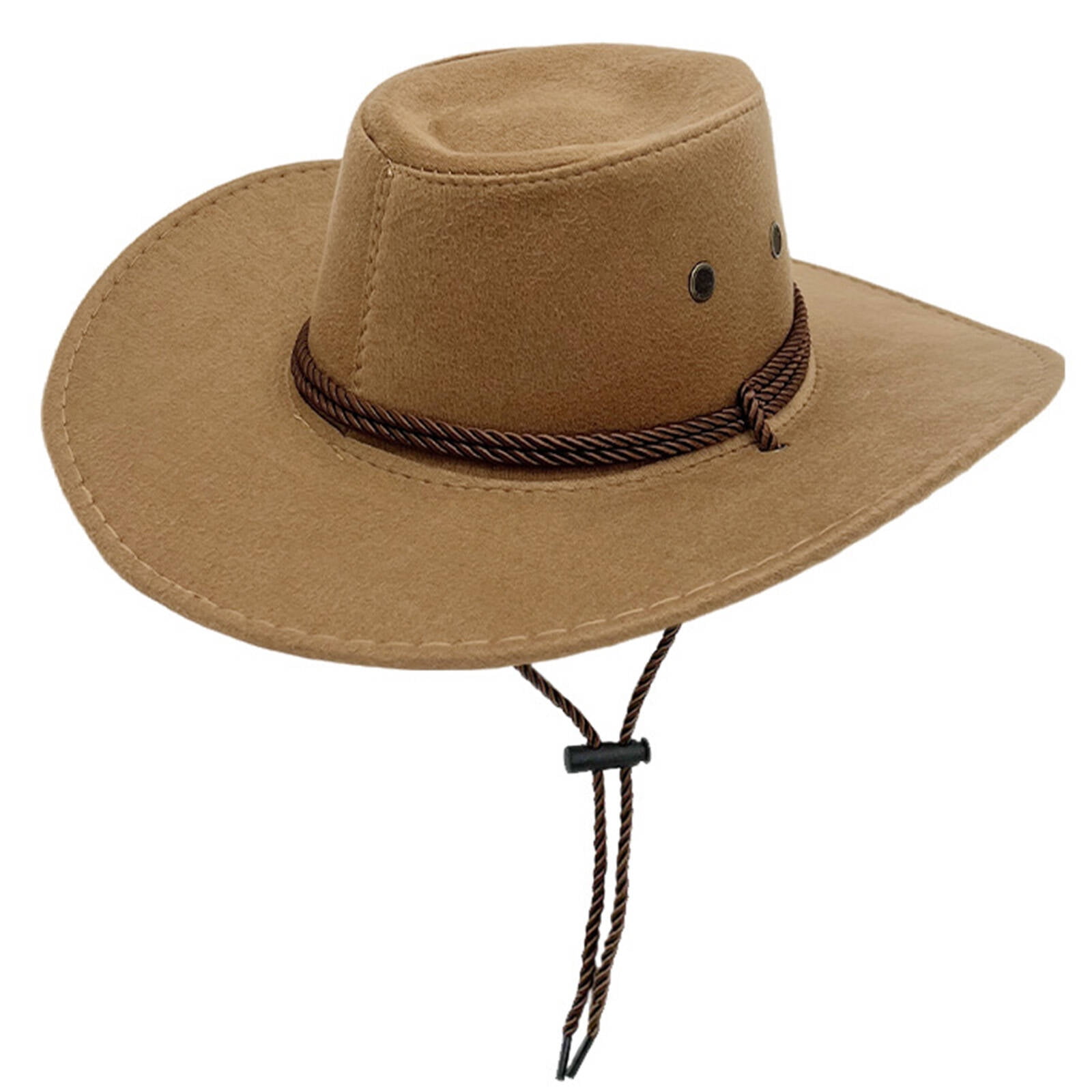TELOLY Cowboy Hat,Ergonomic Wide-Brim Cowgirl Hat for Sun Protection ...