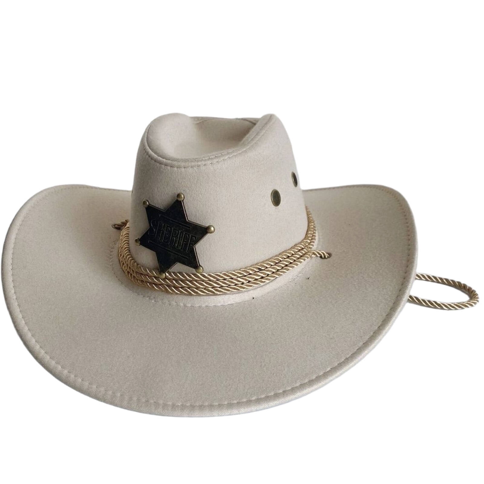 TELOLY Cowboy Hat,Soft Suede Wide-Brim Cowgirl Hat for Sun Protection ...